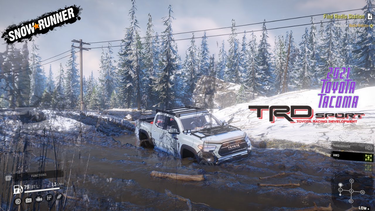SnowRunner Mod Review | 2021 TOYOTA TACOMA! The little scout that ...