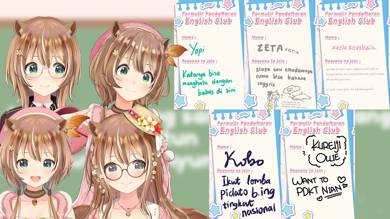 Risunalities Read Holo ID's English Club Registration Form | Ayunda ...