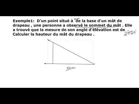 1ère Sec Angle d'élévation et d'abaissement - YouTube