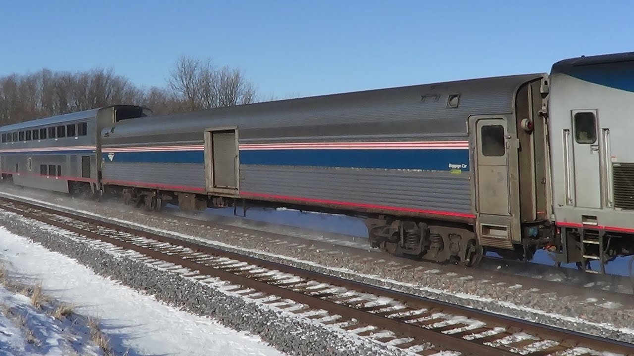 California Zephyr with Heritage Baggage Car 1703 - YouTube