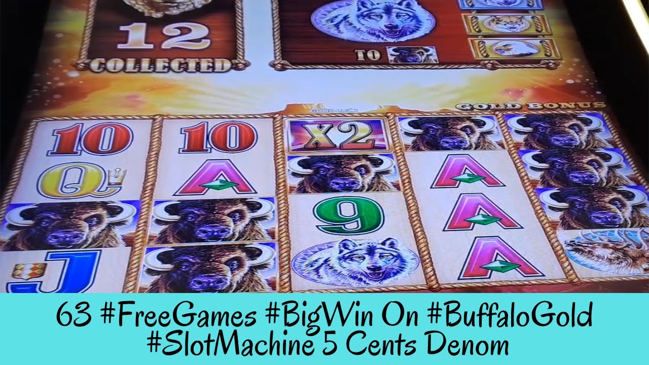 63 Free Games HUGE WIN With Buffalo And Sunsets On BUFFALO GOLD Slot ...