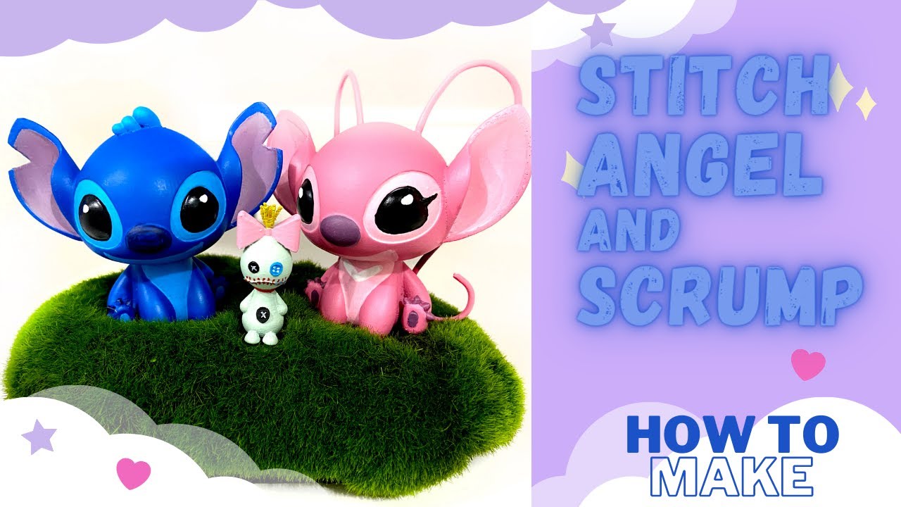 How to 3D print and paint Stitch, Angel and Scrump - YouTube