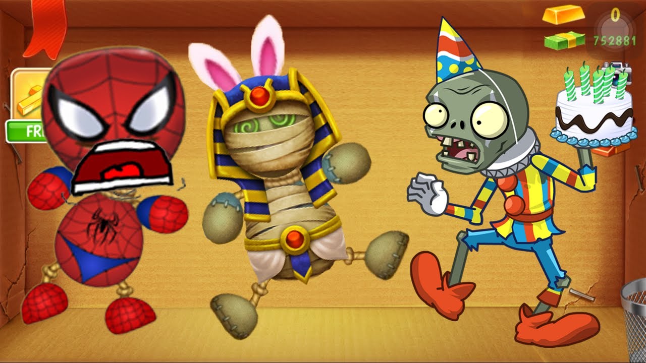 The Buddy vs Zombie Pharaon| Kick the Buddy 2 - YouTube