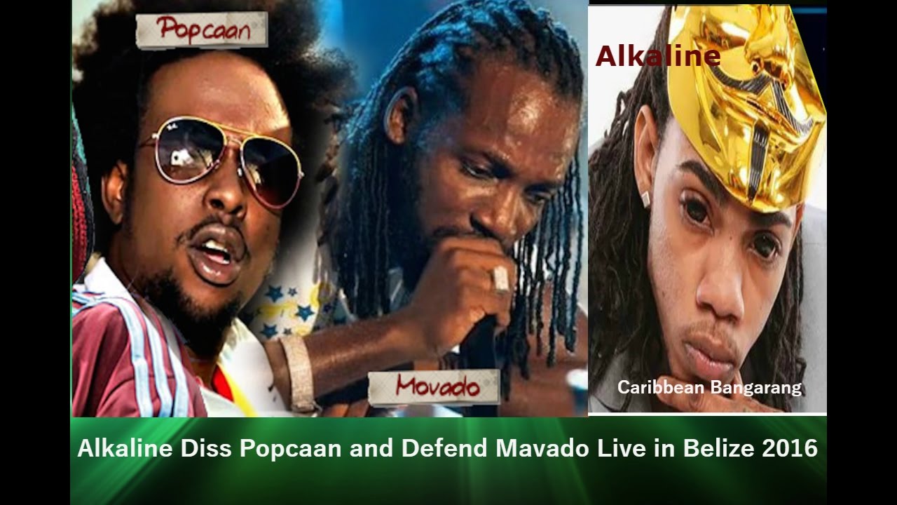 Alkaline Diss Popcaan and Defend Mavado Live Performance in Belize 2016 ...