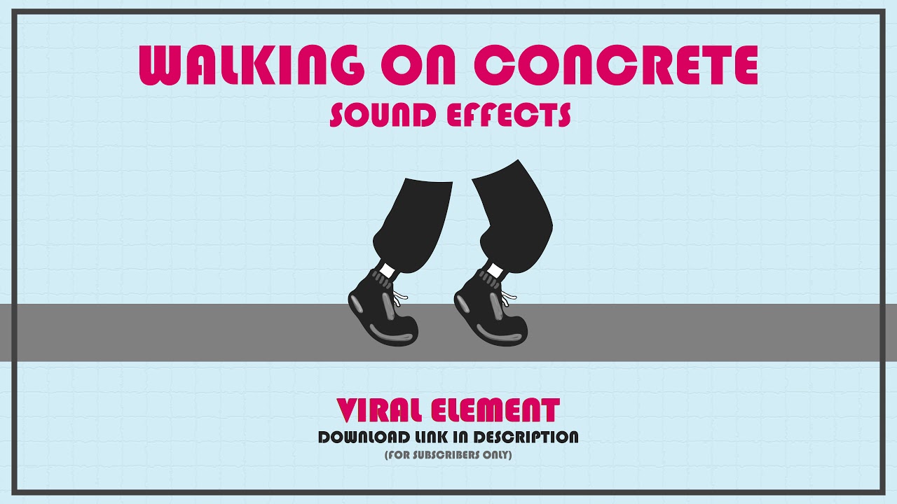 Walking on Concrete Sound Effects [FREE] - YouTube