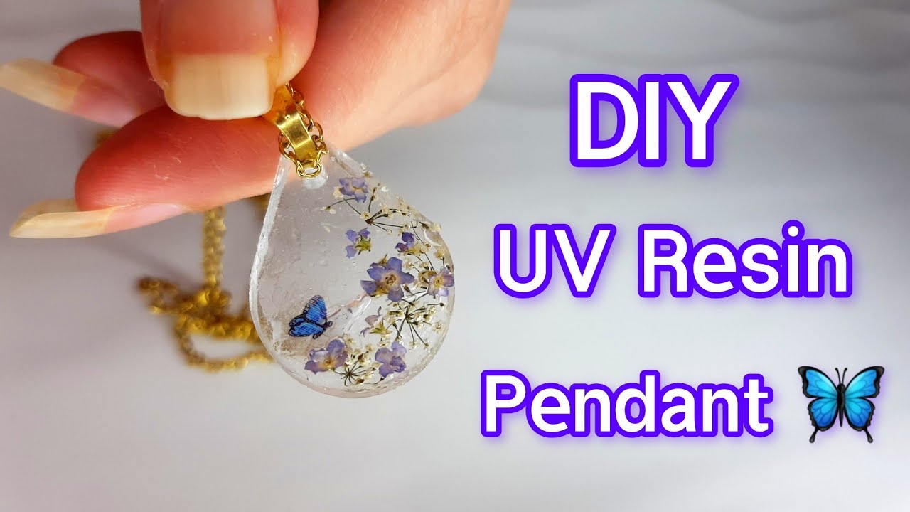 DIY Resin Pendant Tutorial | How to Make Resin Jewelry for Beginners ...
