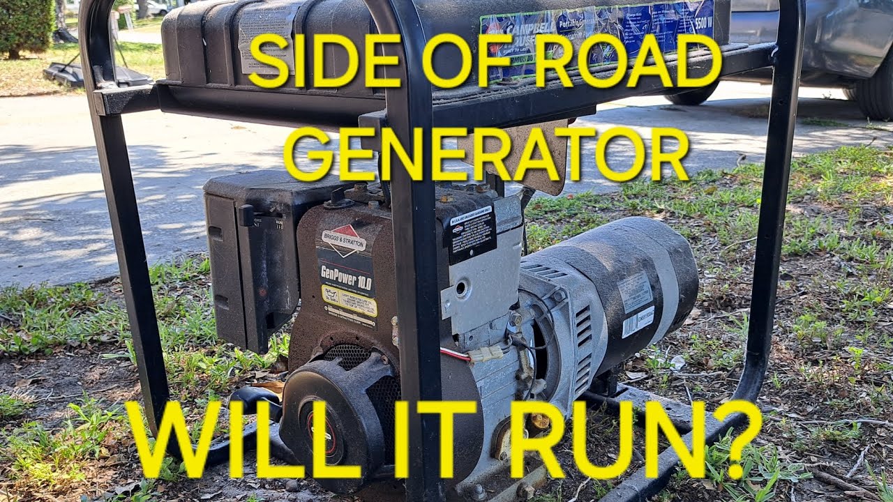 10HP 5500 WATT GENERATOR PUT OUT FOR TRASH... - YouTube