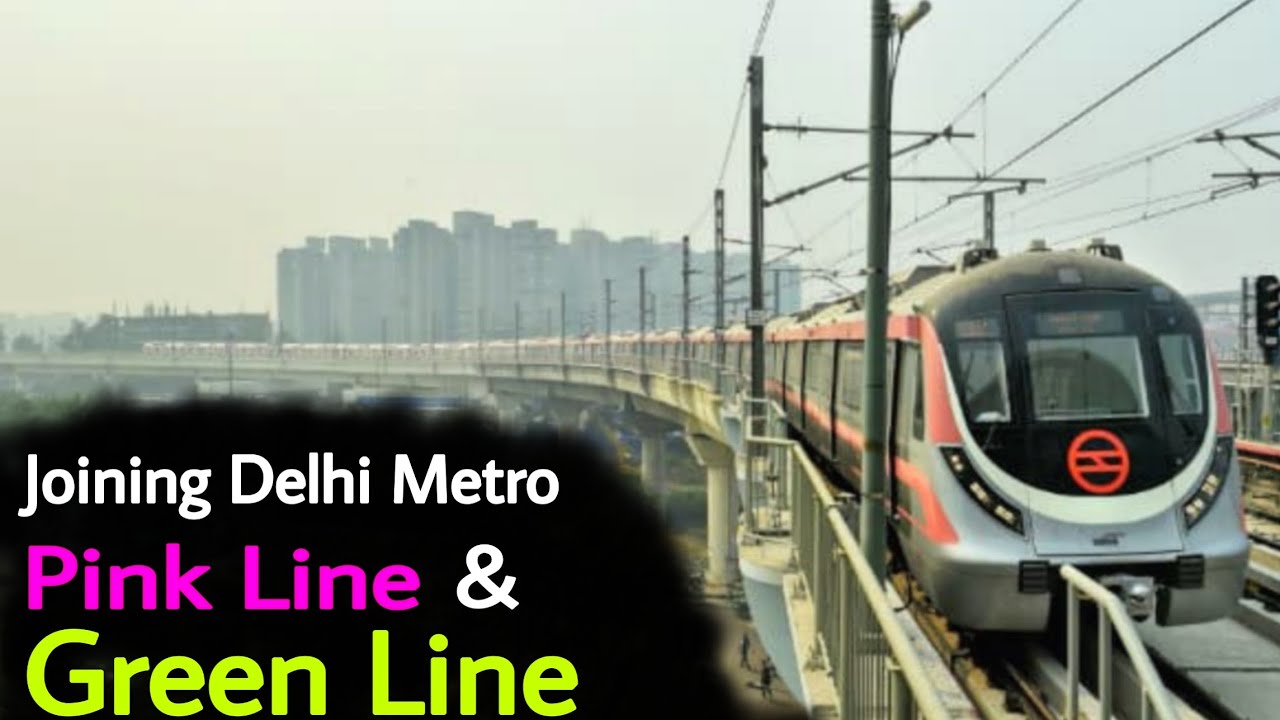 Joining Green Line and Pink Line Delhi Metro at Punjabi Bagh || DMRC ...
