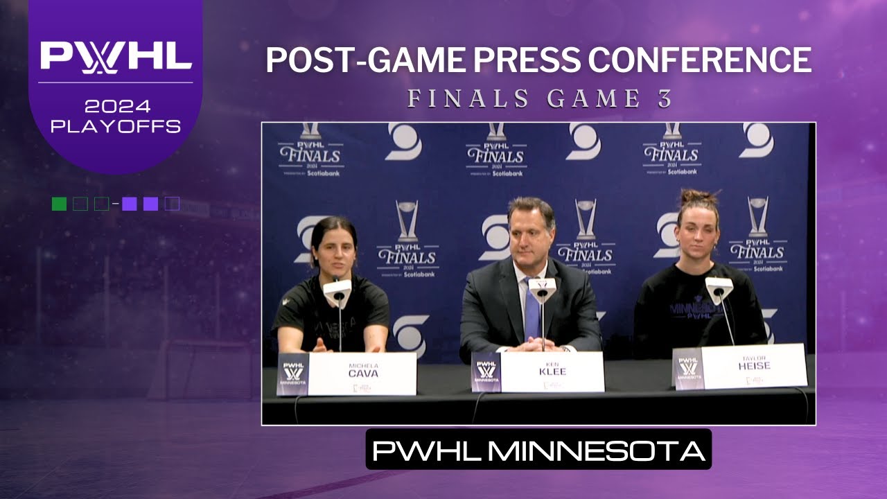 Post-Game Press | PWHL Finals Game 3 | BOS MIN | Taylor Heise Ken Klee ...