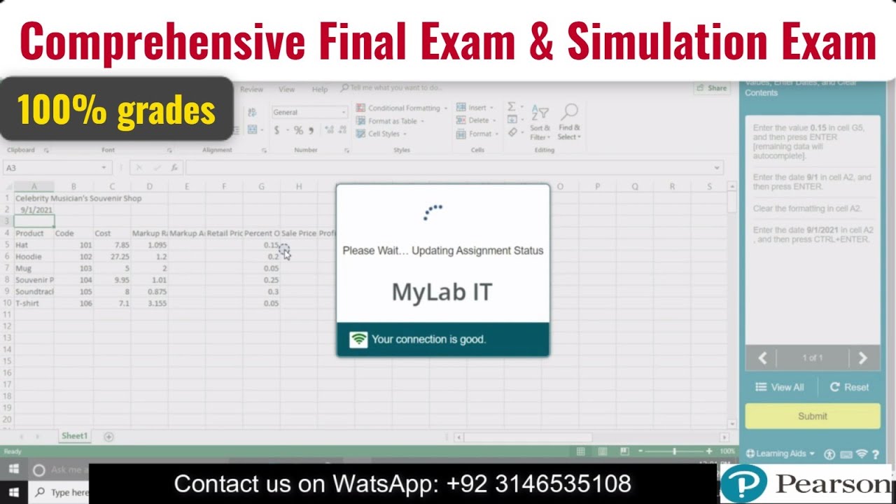 Comprehensive Final Exam | Word Exam | Excel Exam | #simulationexam | # ...