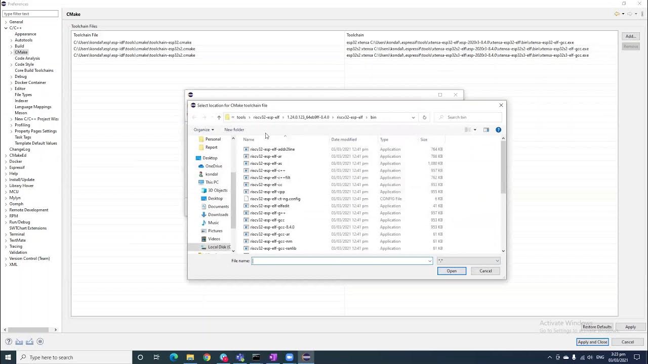 Configuring esp32-c3 with ESP-IDF Eclipse Plugin - YouTube