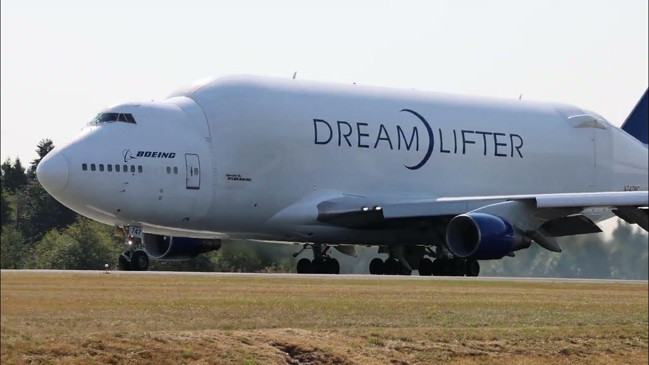 Boeing 747 (LCF) Dreamlifter Takeoff from PAE-NGO - YouTube