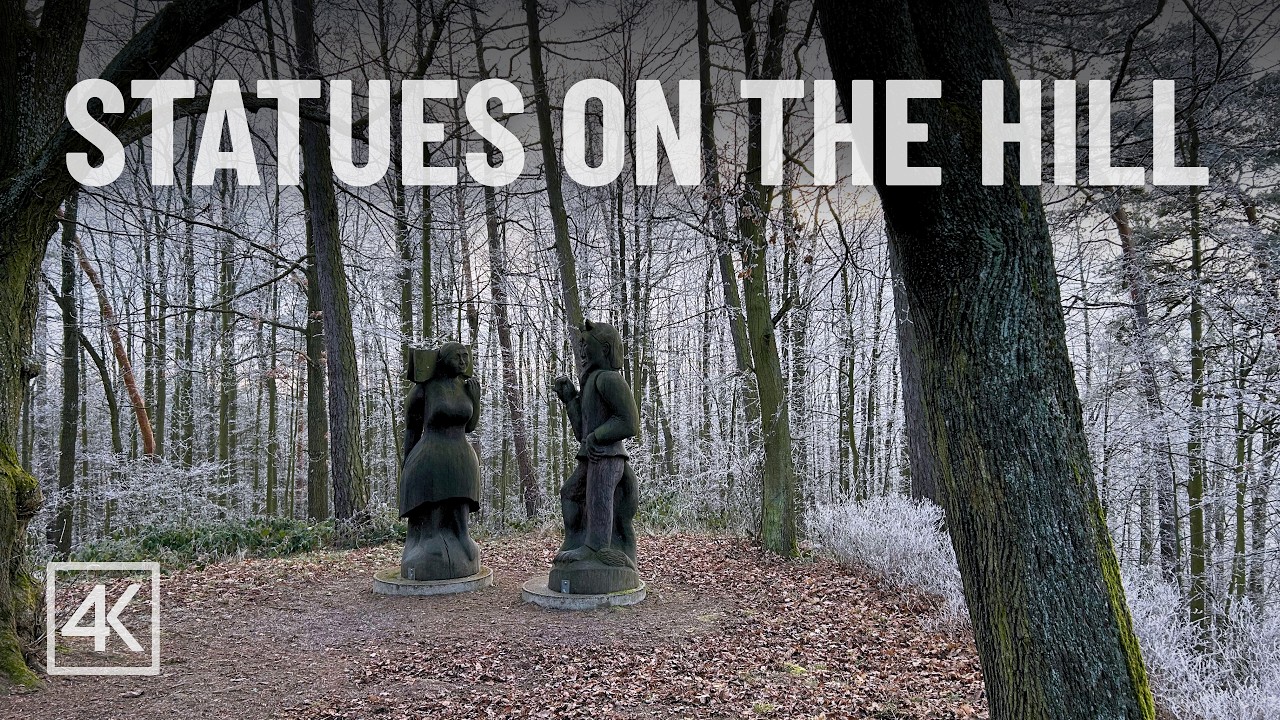 Forest Walk to the Statues on the Hill | Relaxing Music | Dog & Walk ...