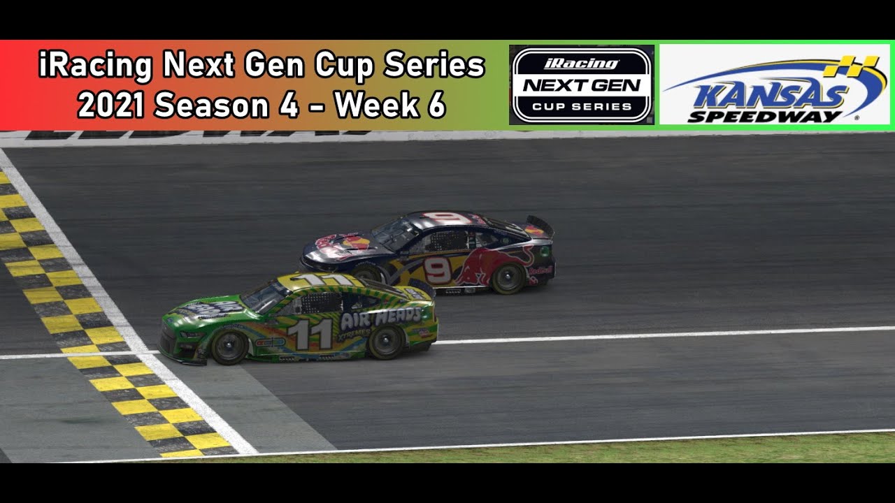 Top 10 - iRacing Next Gen Cup Series 2021 Season 4 Week 6 at Kansas ...