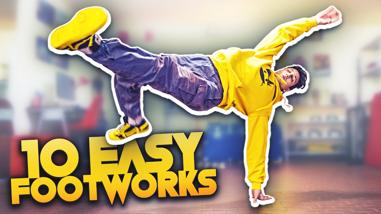 10 Easy BREAK DANCE FOOTWORKS for Beginners - YouTube
