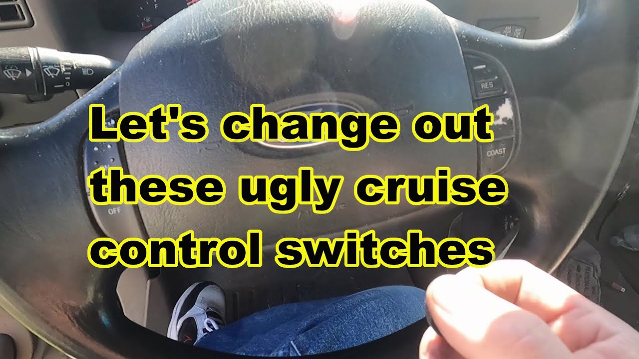 Replacing 2004 F250 Super Duty cruise control switches - YouTube
