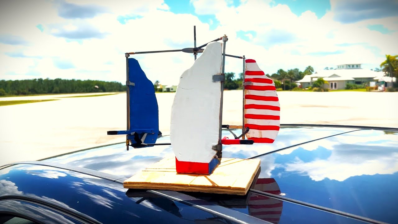 How to make Unusual 3 Sail "Flip" Whirligig DiY experimental 3 Blade ...