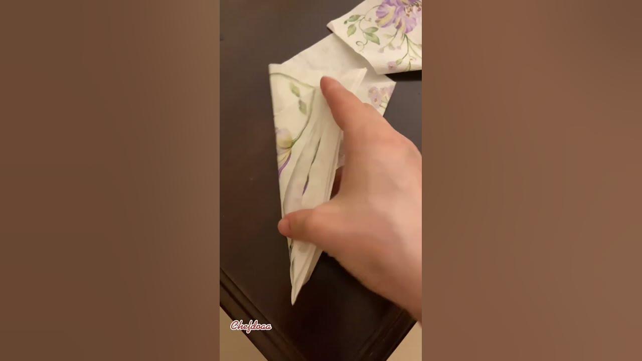 طريقة طي المحارم الورقية لتقديمها للضيوف ️ ️ ️jeddah محارم طرقتقديم Youtube