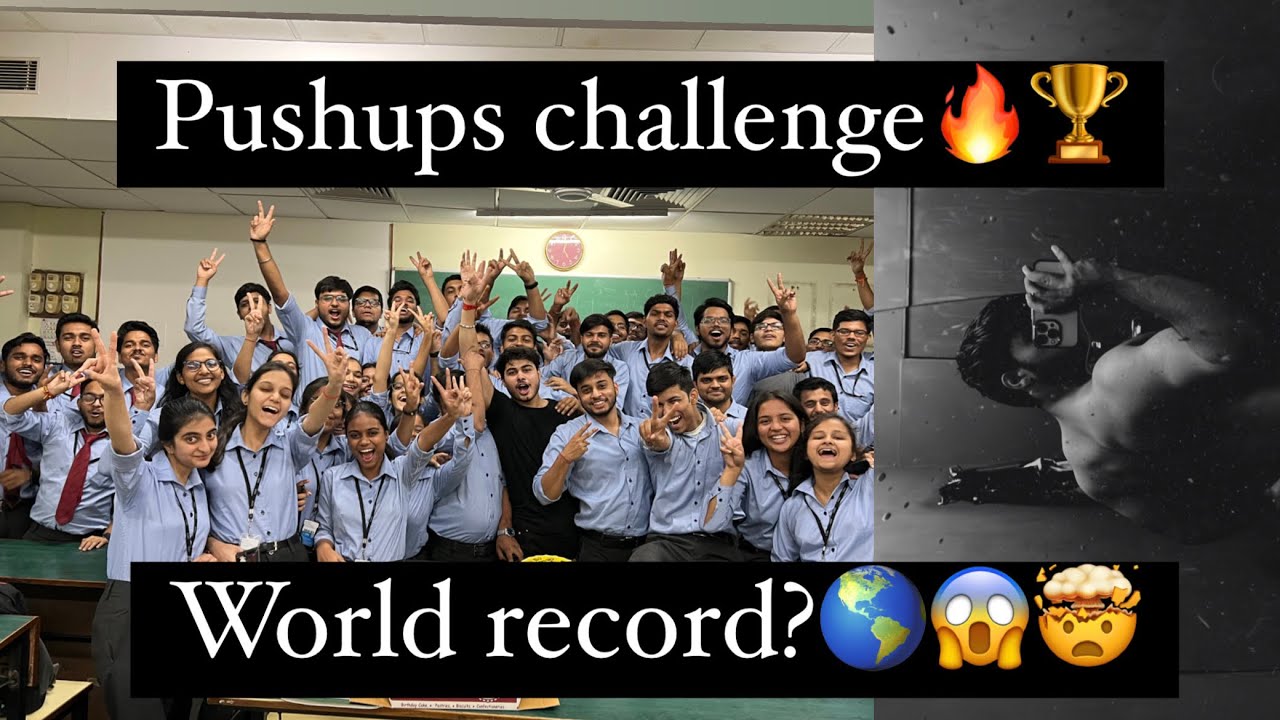 Push up challenge in college 🏫|Maximum Push up in 30 sec🏆 | push up ...