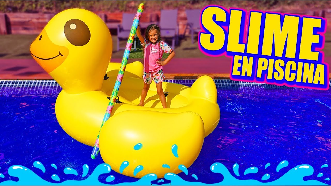 SLIME EN LA PISCINA!! Las Ratitas Pandilleras & ItarteVlogs - YouTube