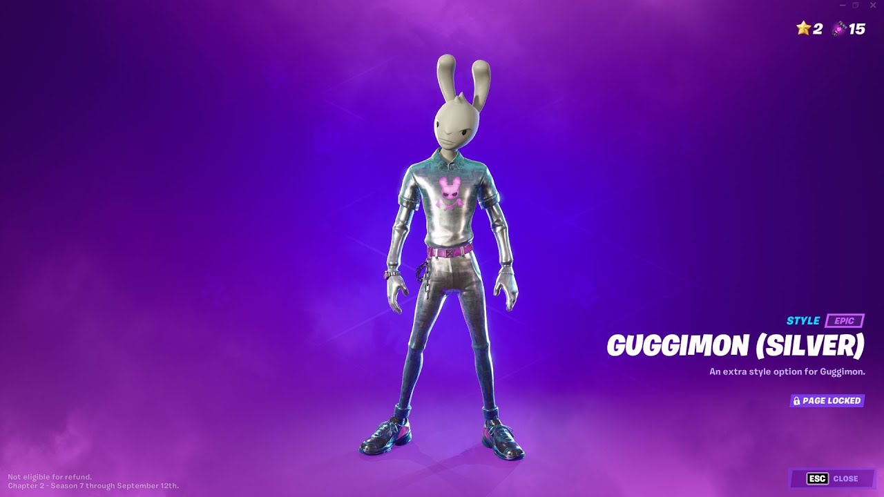 How to Unlock GUGGIMON (SILVER) Edit Style/Skin in Fortnite Chapter 2 ...