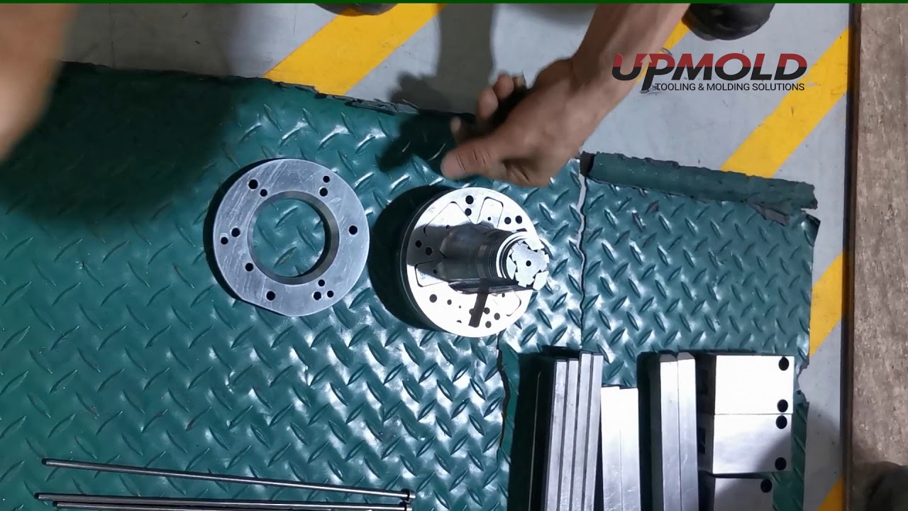 Collapsible core assembly at Upmold - YouTube
