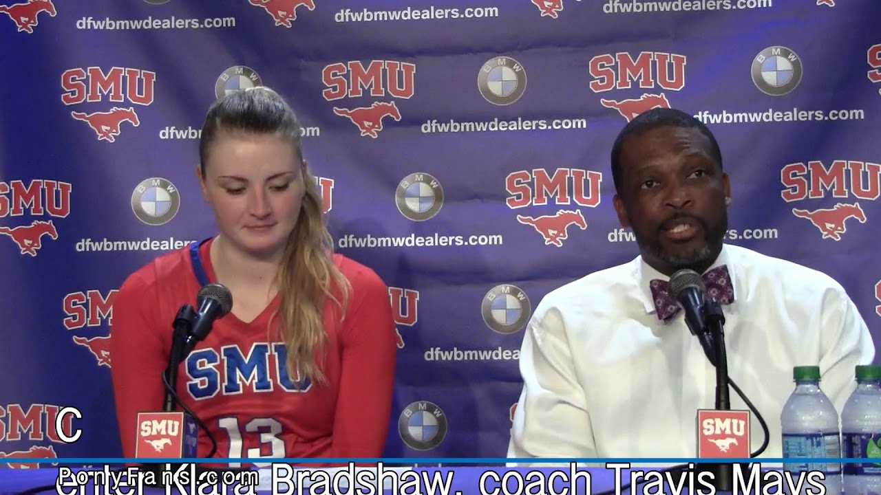 Klara Bradshaw, Travis Mays after SMU tops CSU-Bakersfield - YouTube