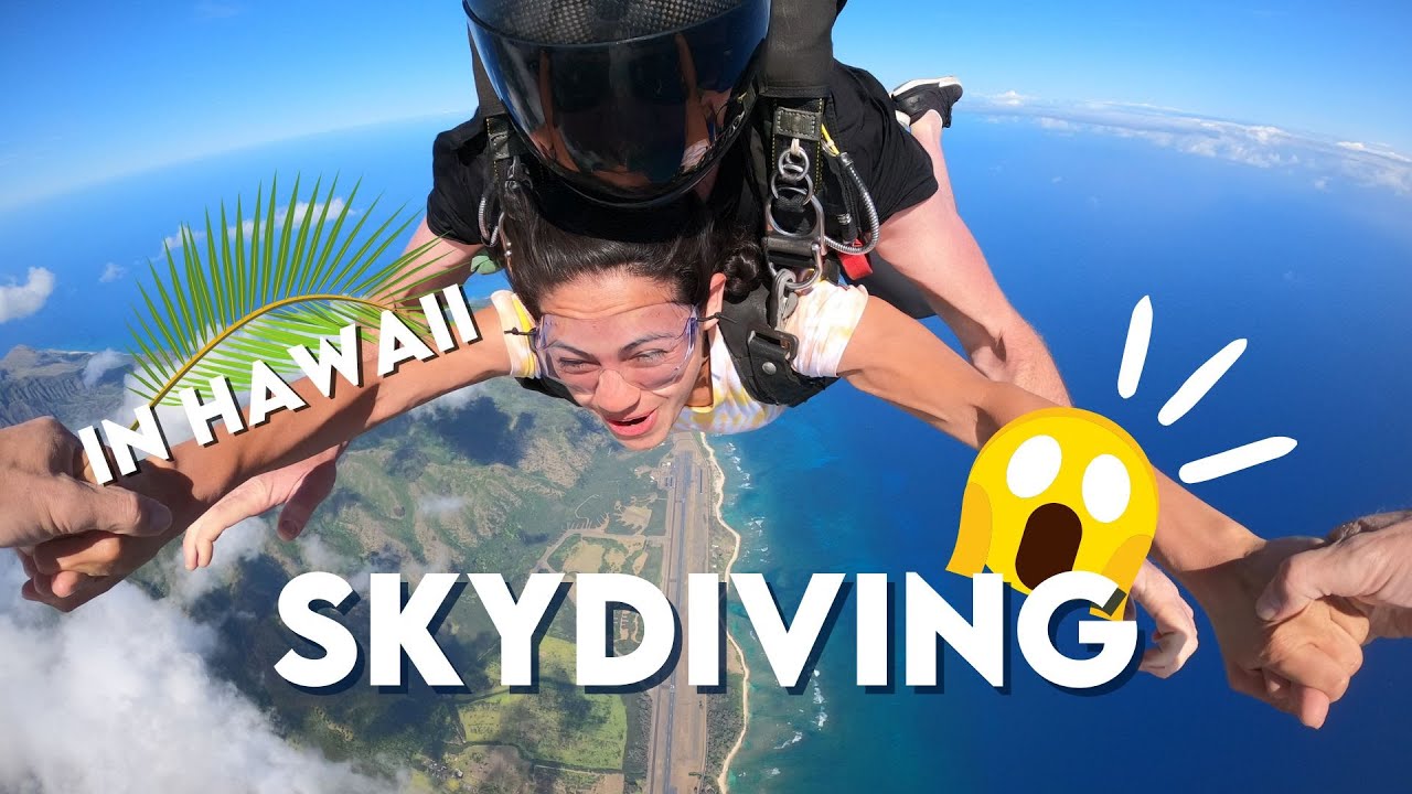 Skydiving in Oahu, Hawaii from 14,000 ft !!! (MY FIRST TIME) - YouTube