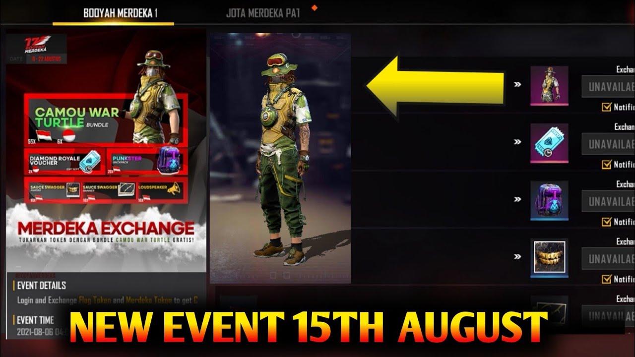 Free fire new event || Upcoming events in free fire || 15th August ...