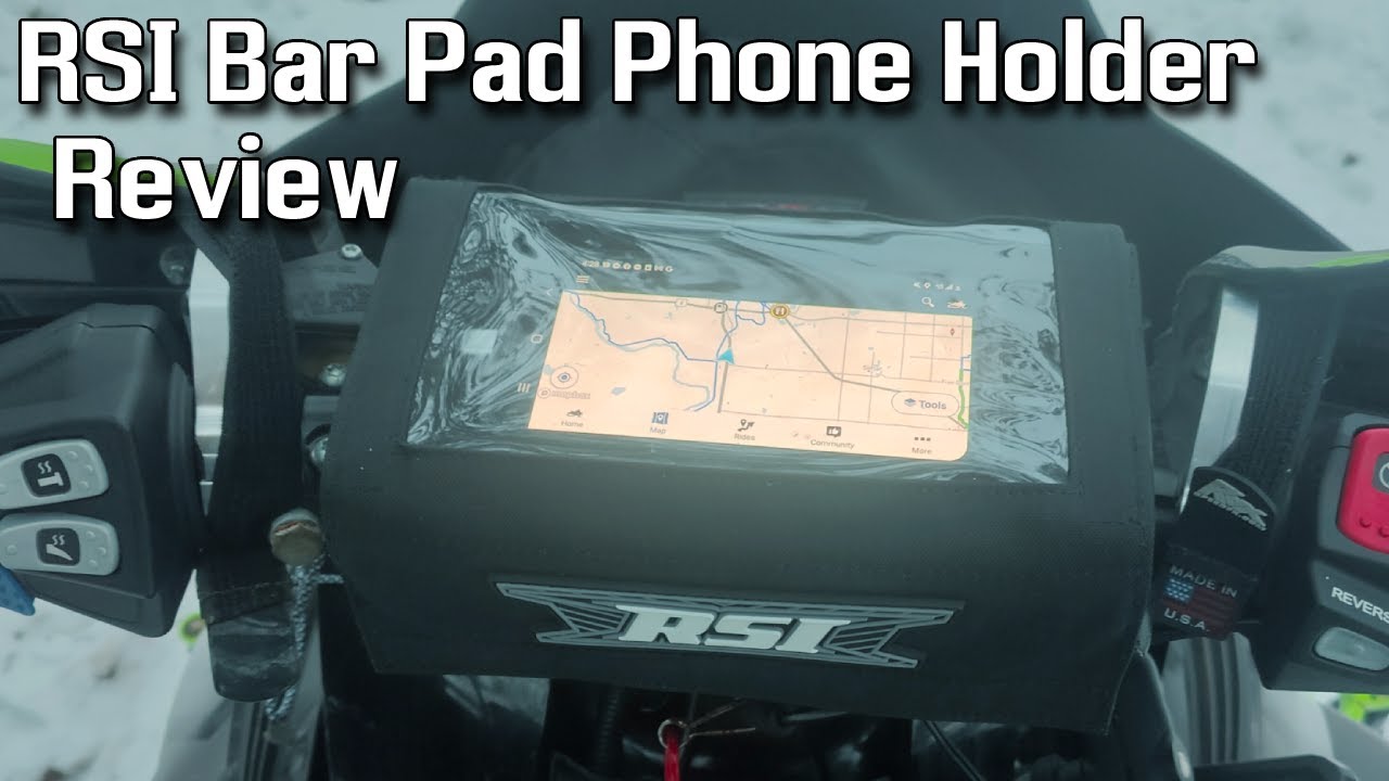 RSI Bar Pad Phone Holder - On Sled Test - YouTube