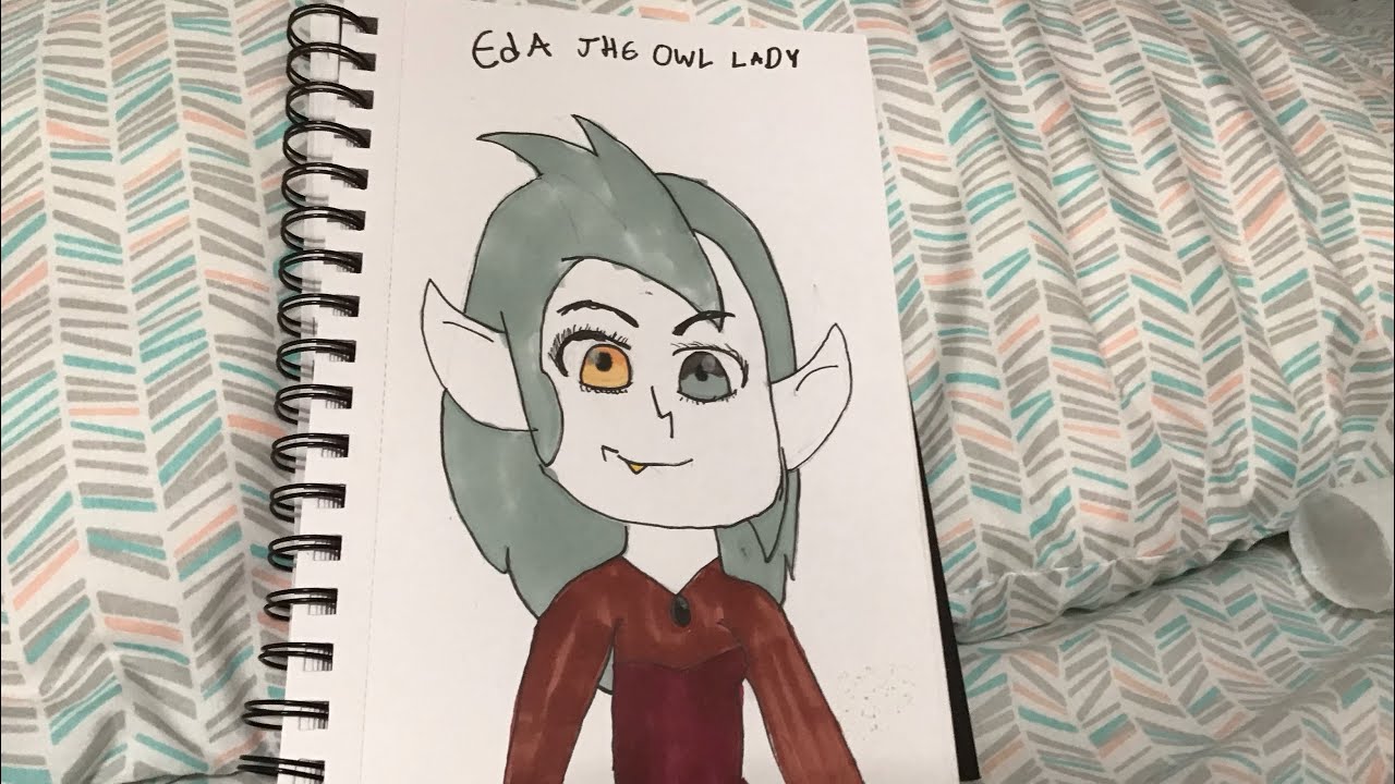 Drawing Eda from the owl house - YouTube