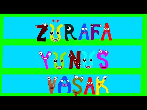 V - Z Harfi - VAŞAK - ZÜRAFA Çizgi Flimi | Sevimli Hayvanlar Alfabe Serisi |27-29. Bölüm
