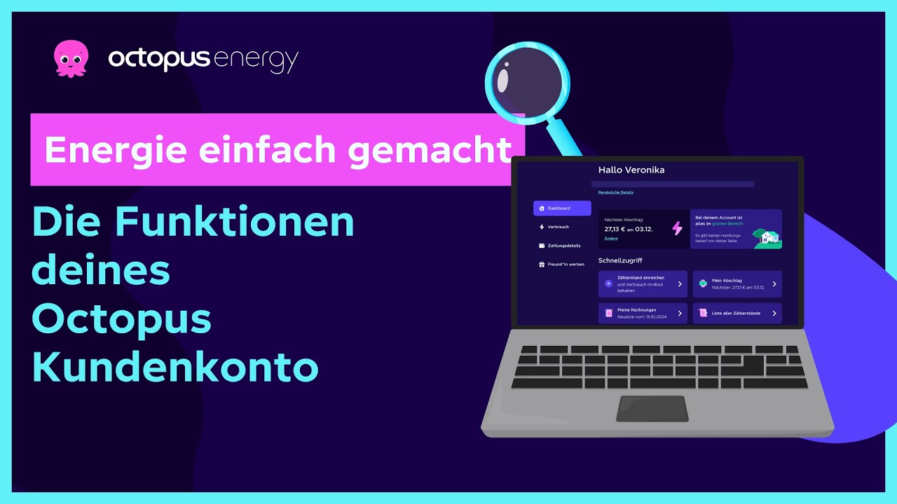 Entdecke dein Octopus Kundenkonto: Funktionen und Tipps! 🐙⚡️ - YouTube