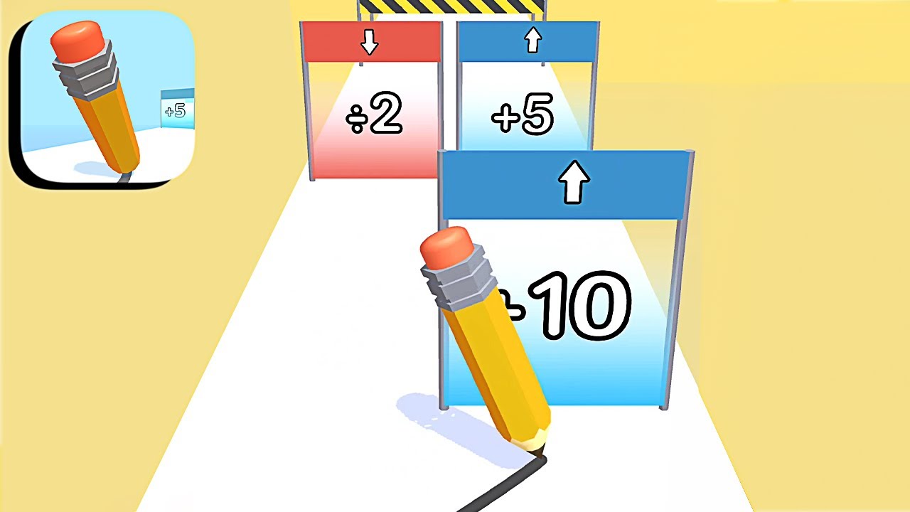 Pencil Run - All Levels Gameplay Android,ios (Part 1) - YouTube