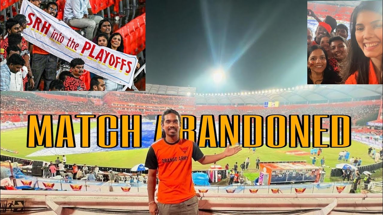 Rain stopped play but not #SRH | Into the Playoffs | #srhvsgt vlog ...