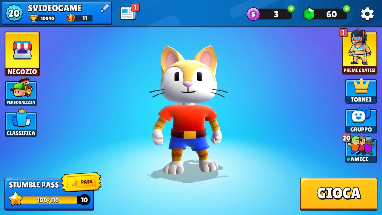 STUMBLE GUYS - OGGI MI SENTO GATTO - YouTube