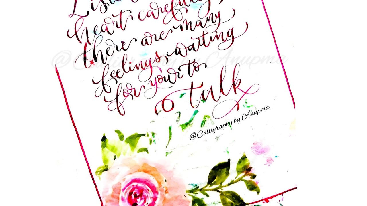 Modern Copperplate Calligraphy Compilation |learn Calligraphy ...