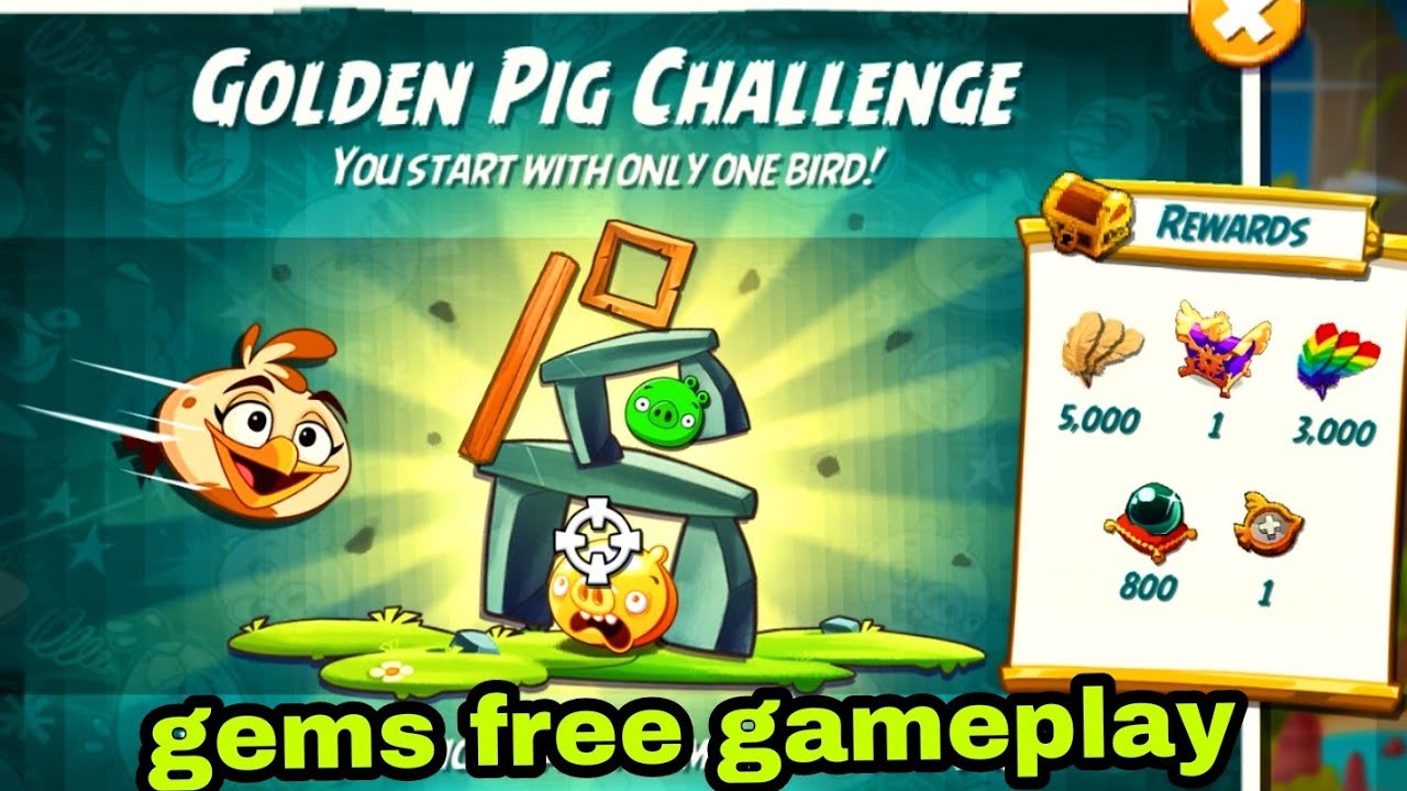 Angry birds 2 the golden pig challenge 29 July 2025 with melody #ab2 ...