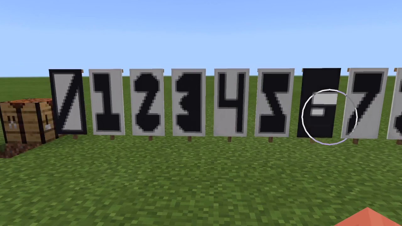 Numbers In Minecraft PE - YouTube