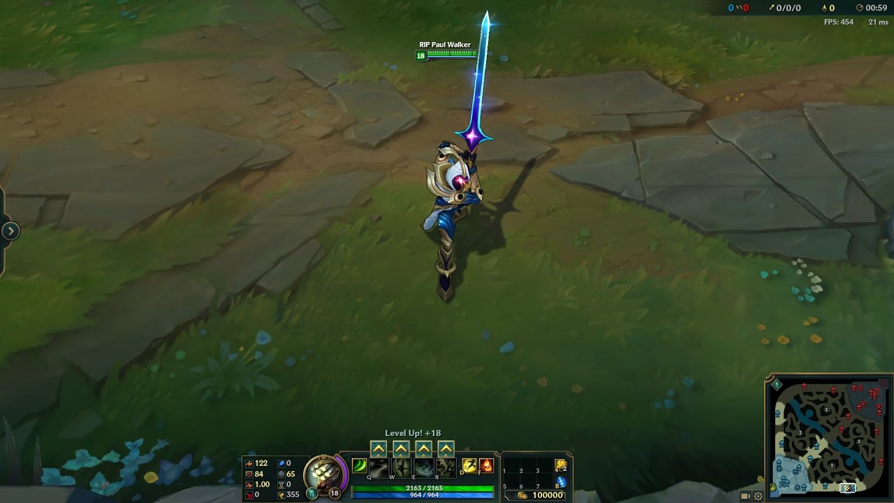 Cosmic Blade Master Yi Skin - 1350RP - In Game Preview - PBE Server ...