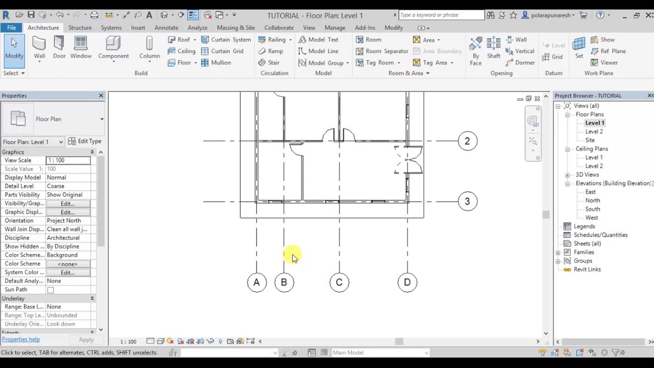 REVIT ARCHITECTURE 2018 LESSON-8 in TELUGU (How to create LEVELS ...