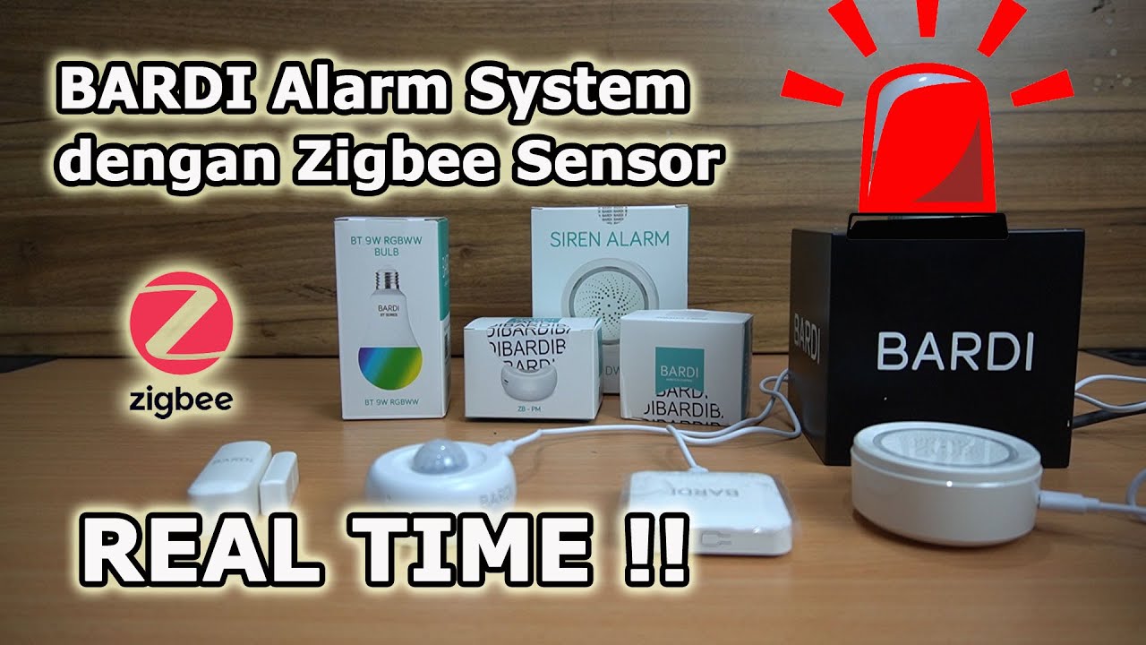 BARDI Real Time Alarm System dengan BARDI Zigbee Sensor - YouTube