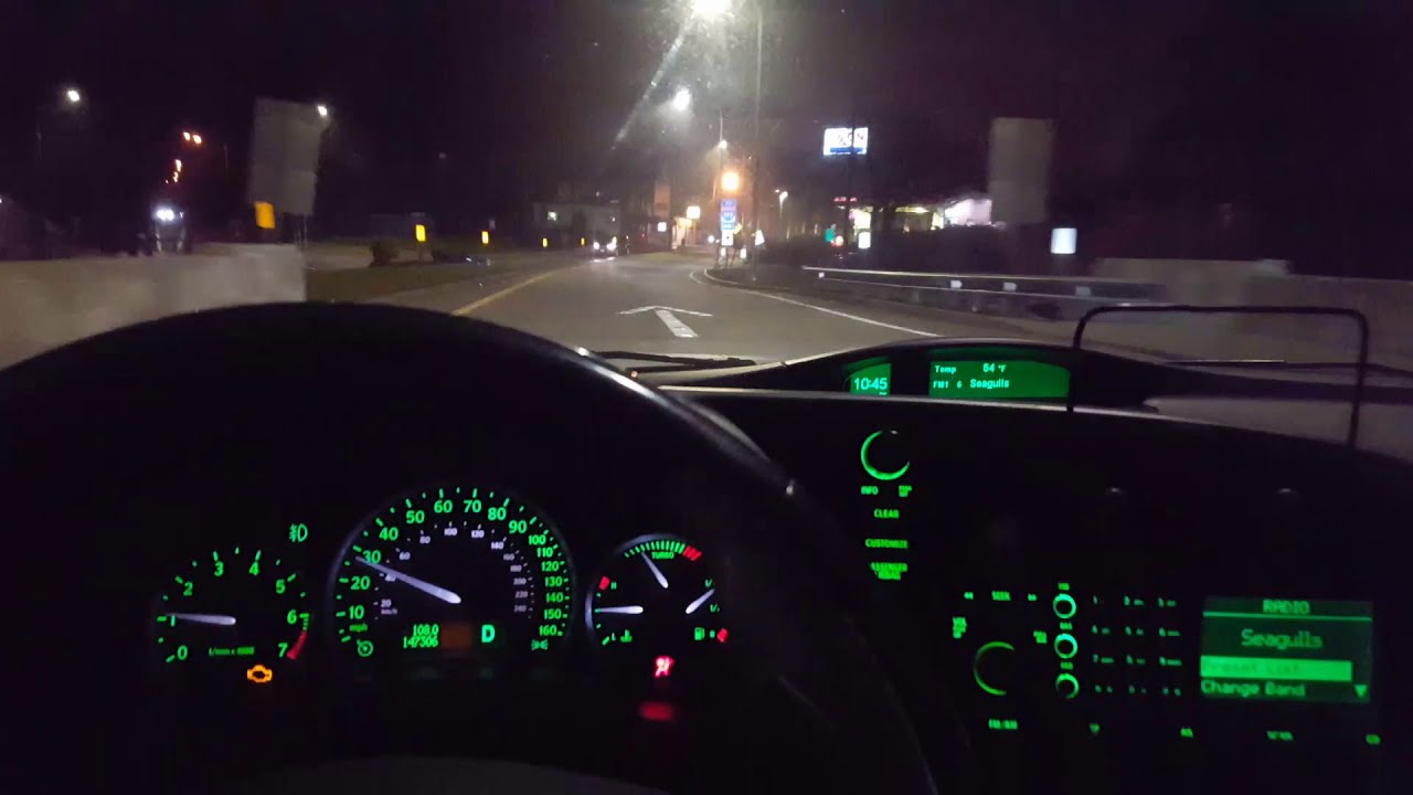 Saab 9-3 Aero night dash - foggy night POV drive 2 - YouTube