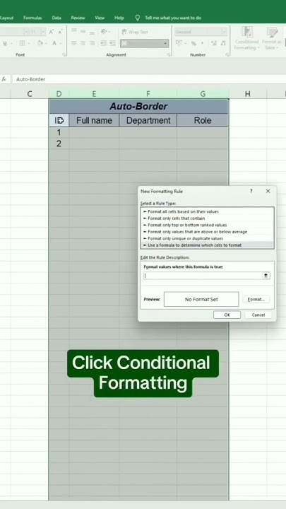 how to create automatic border in |Excel | Microsoft Excel #excel #microsoftexcel #vlookup # ...
