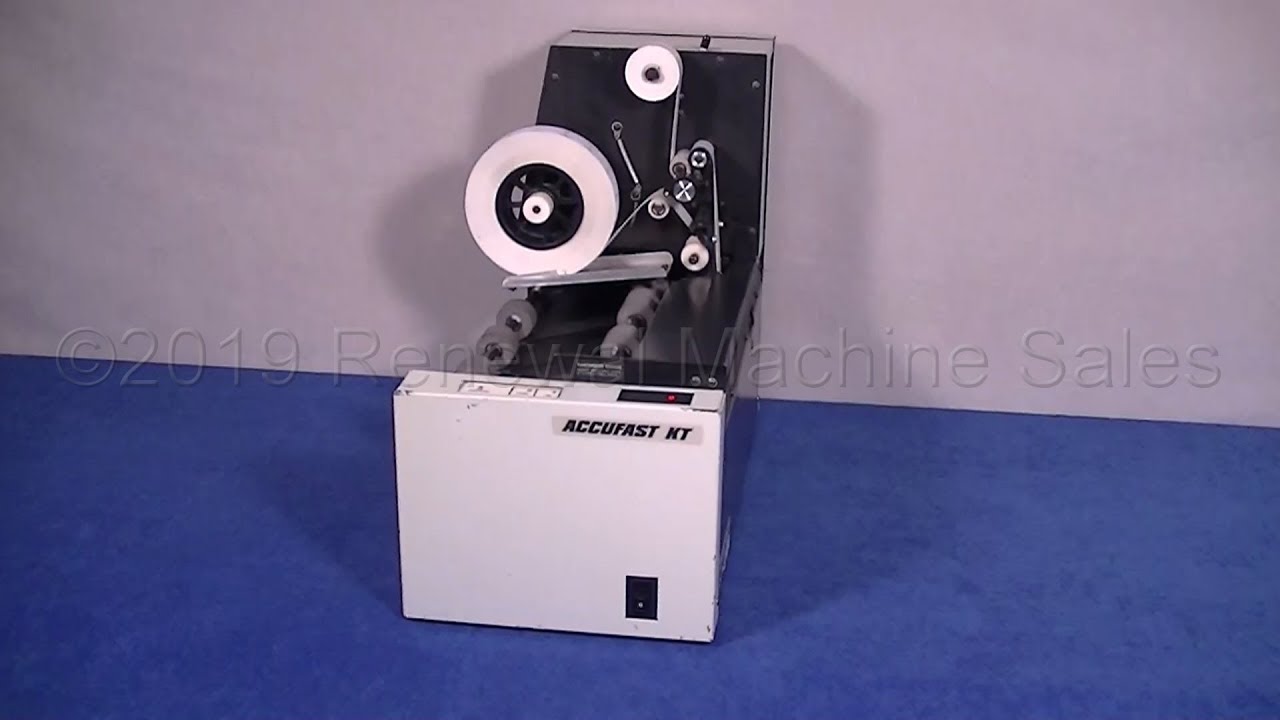 Accufast KT 1" Tabbing Machine - YouTube