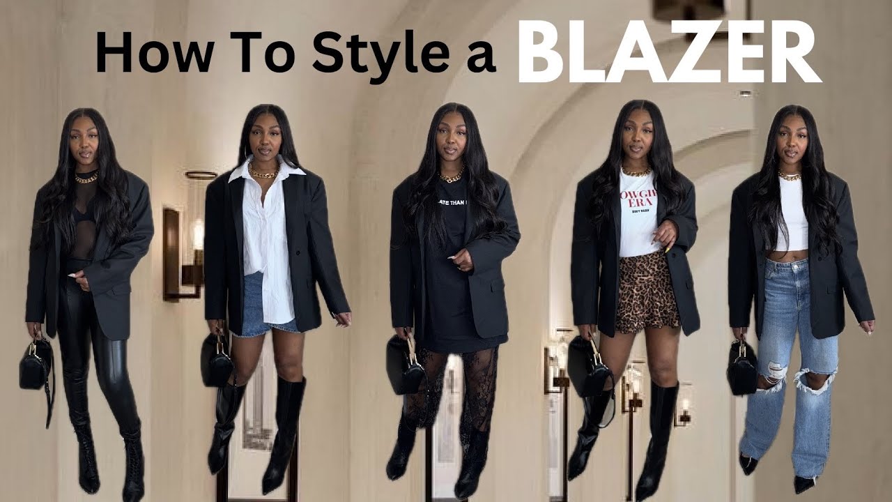 How to Style a Blazer 5 Ways - YouTube