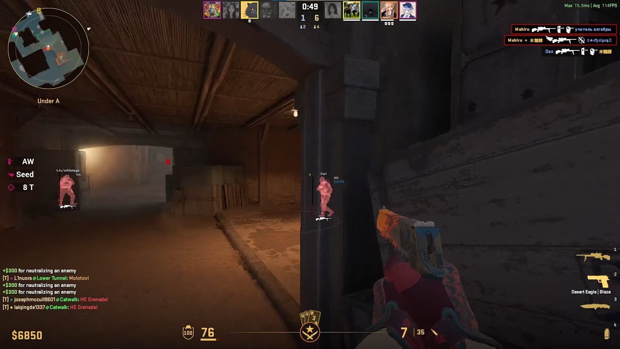 CS2 semirage / premier hvh is safe? ft. Iniuria.us - YouTube