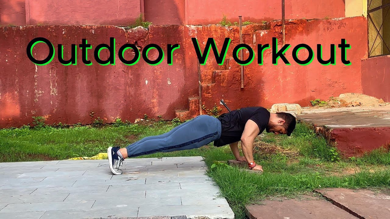 Outdoor workout with no equipment, Full body workout without equipment ...
