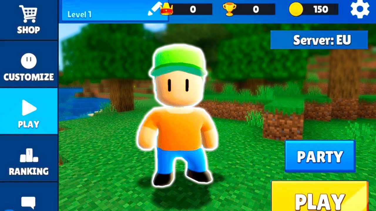 PLAYING STUMBLE GUYS IN MINECRAFT!! SO REAL!! - YouTube