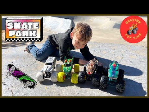 Monster Trucks Take On The Skate Park!! - YouTube